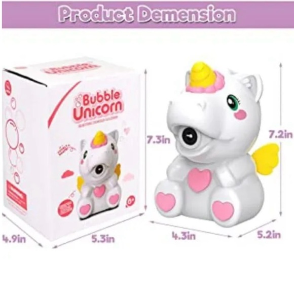 Toys | Nib Bubble Machine Unicorn Bubble Blower | Poshmark